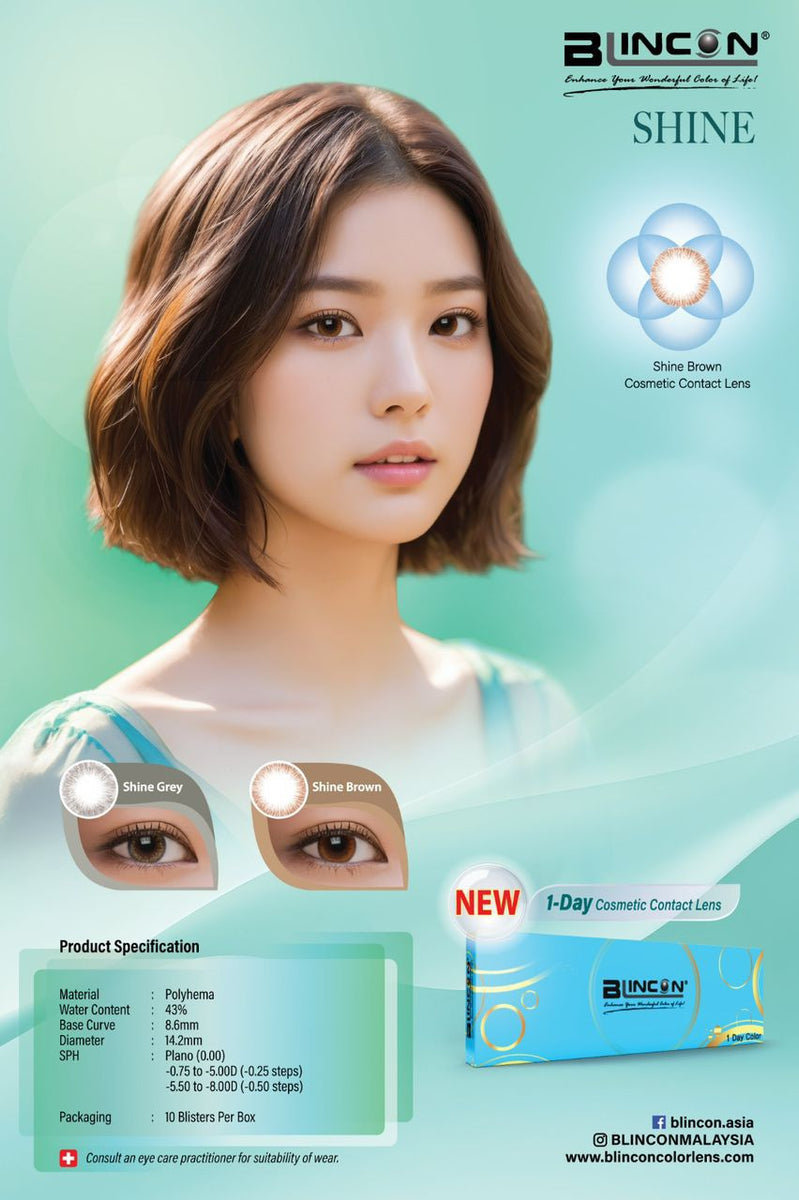 1-Day Blincon Shine Color Lenses 10 Lenses – Shop.MalayaOptical.Com